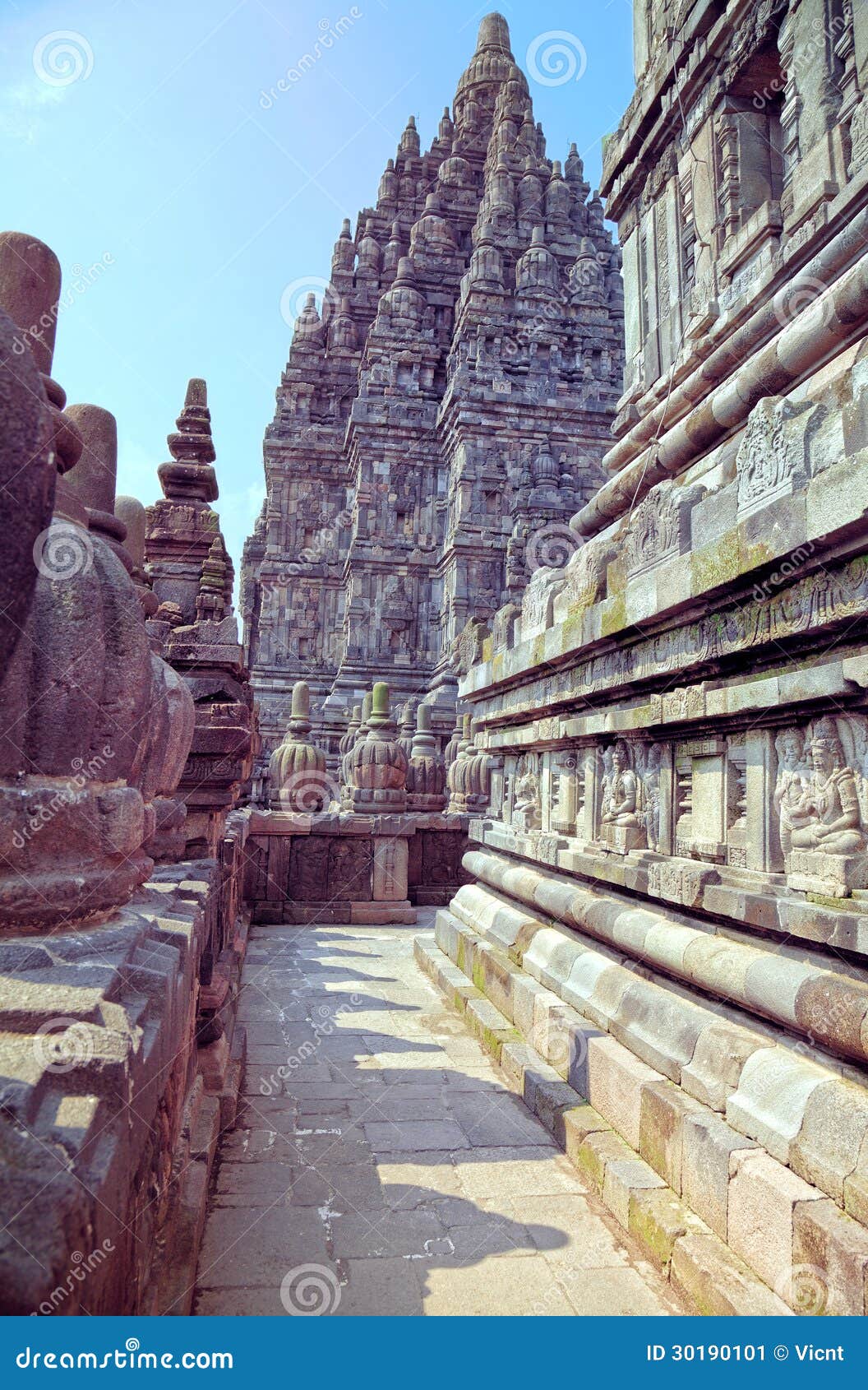 Prambanan Tempel stockbild. Bild von architektur, asien - 30190101