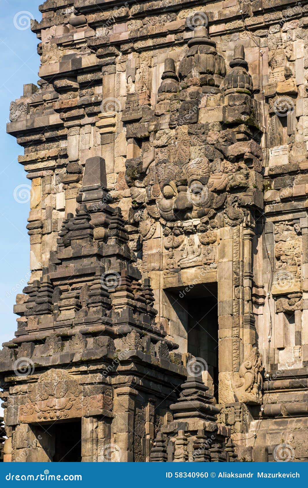 Prambanan-Tempel Nahe Yogyakarta Auf Java, Indonesien Stockfoto - Bild ...