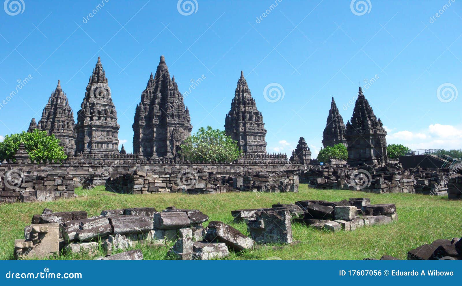 Prambanan temple compounds stock photo. Image of hinduism - 17607056
