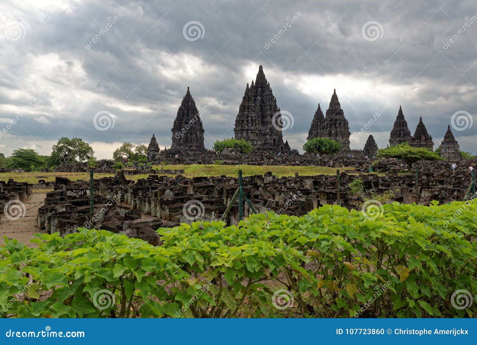Prambanan Temple Compounds stock photo. Image of carvings - 107723860