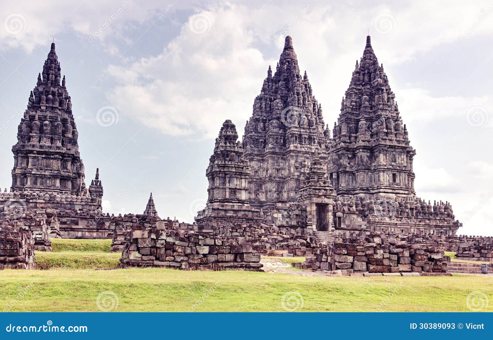 Prambanan temple stock image. Image of heritage, temple - 30389093