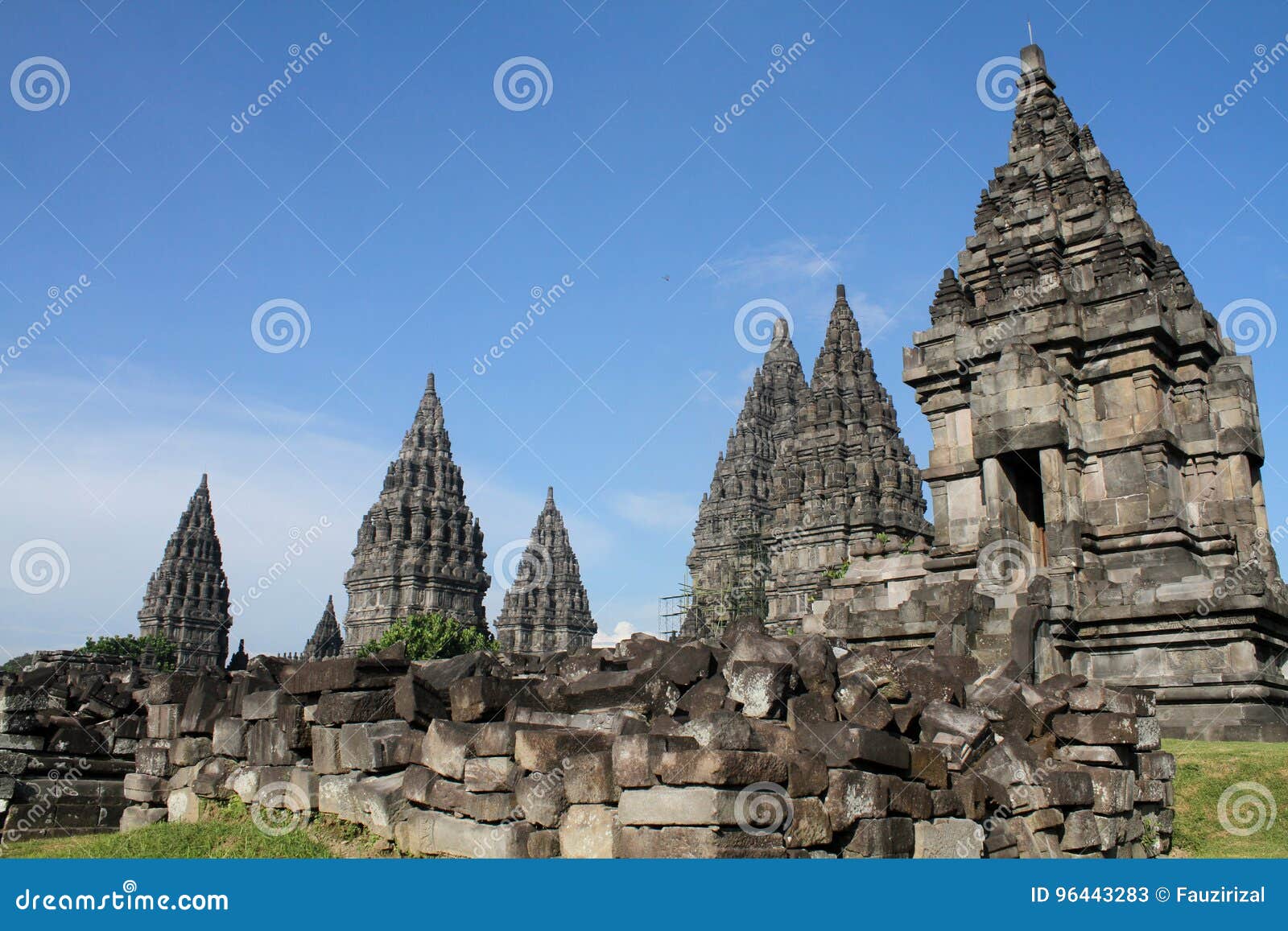 Prambanan Temple stock image. Image of history, javanese - 96443283