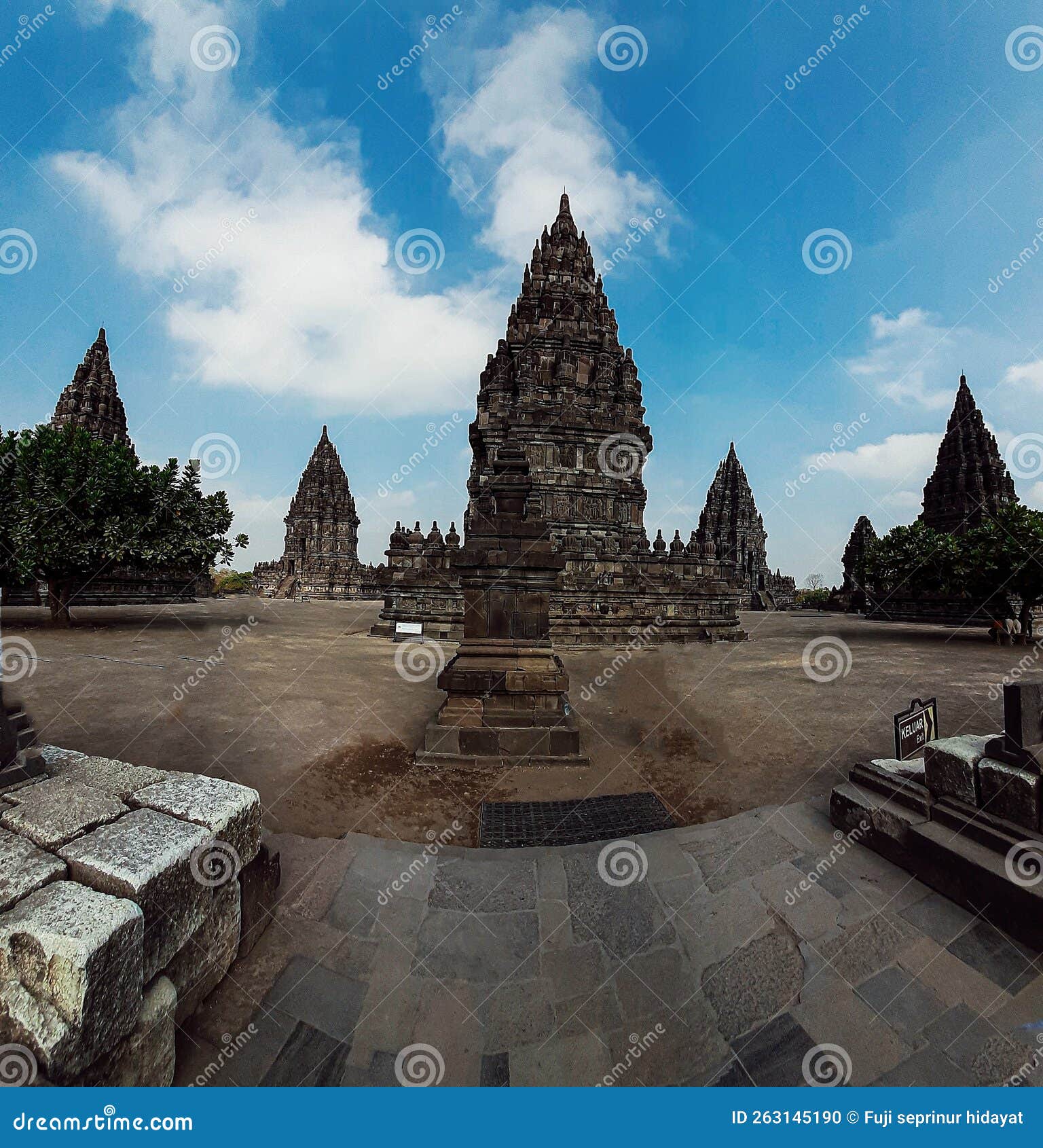 Prambanan Temple in the Sunny Day and Yes No One in Frame Stock Photo ...