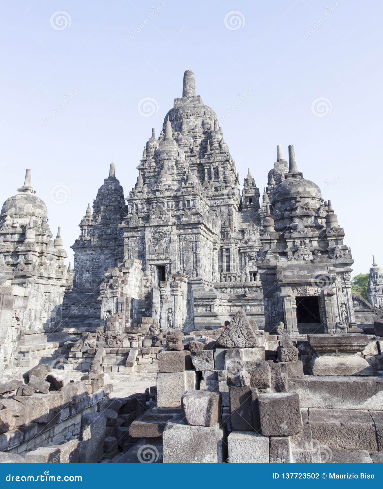 Prambanan Temple in Yogyakarta, Java Stock Photo - Image of people ...