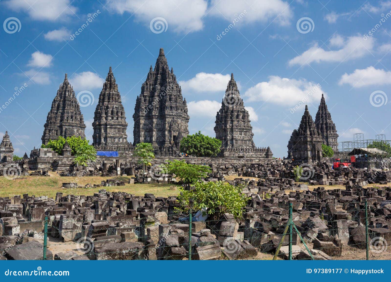 Prambanan Temple ,Yogyakarta on Java Island, Indonesia Stock Image ...