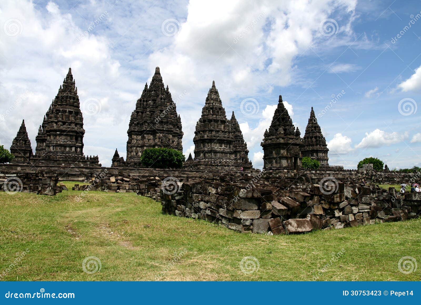 Prambanan Temples. Indonesia .hindu .Ancient Architecture. Stock Photo ...