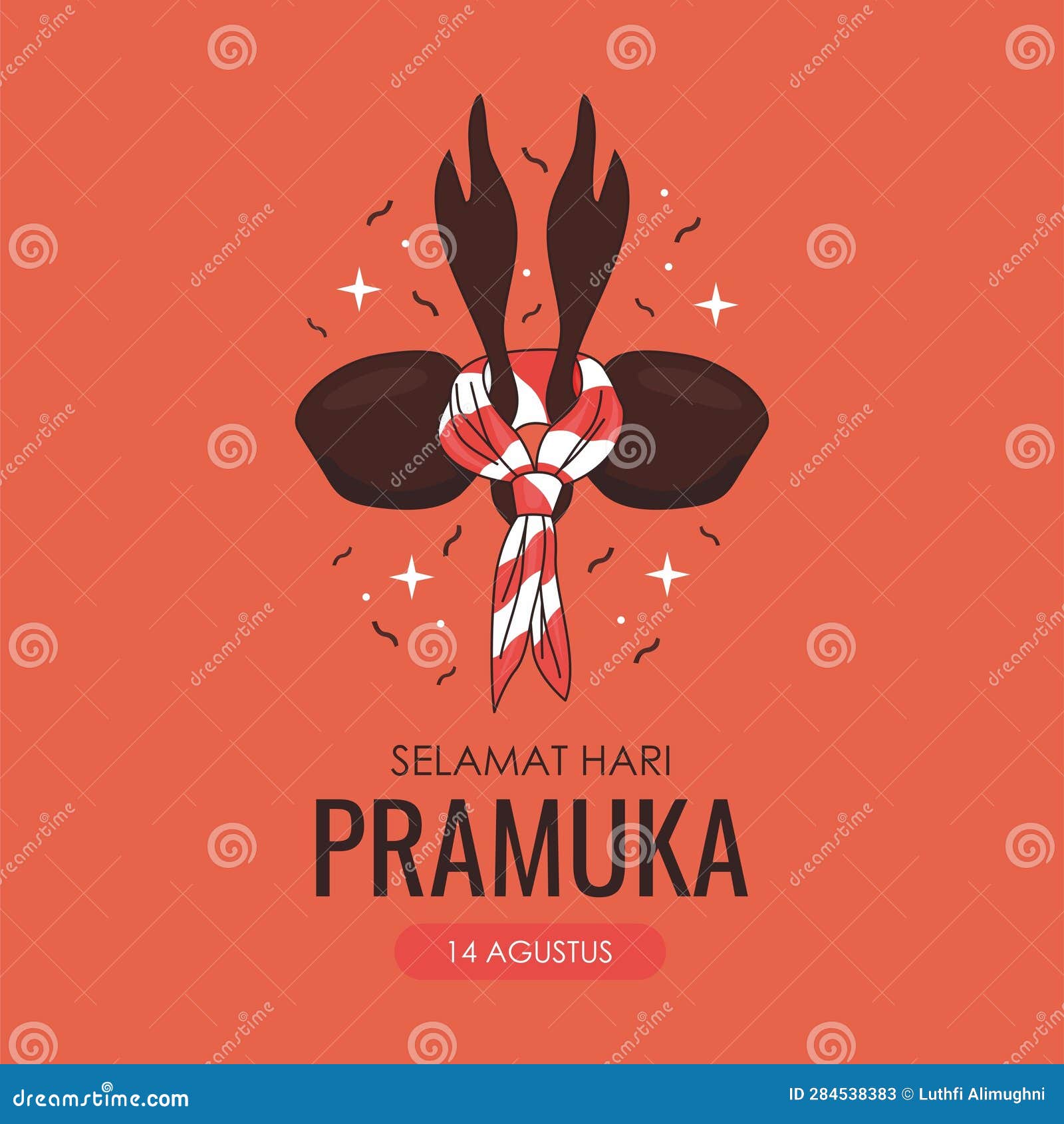 Pramuka Day Post Template Vector Stock Vector - Illustration of event ...