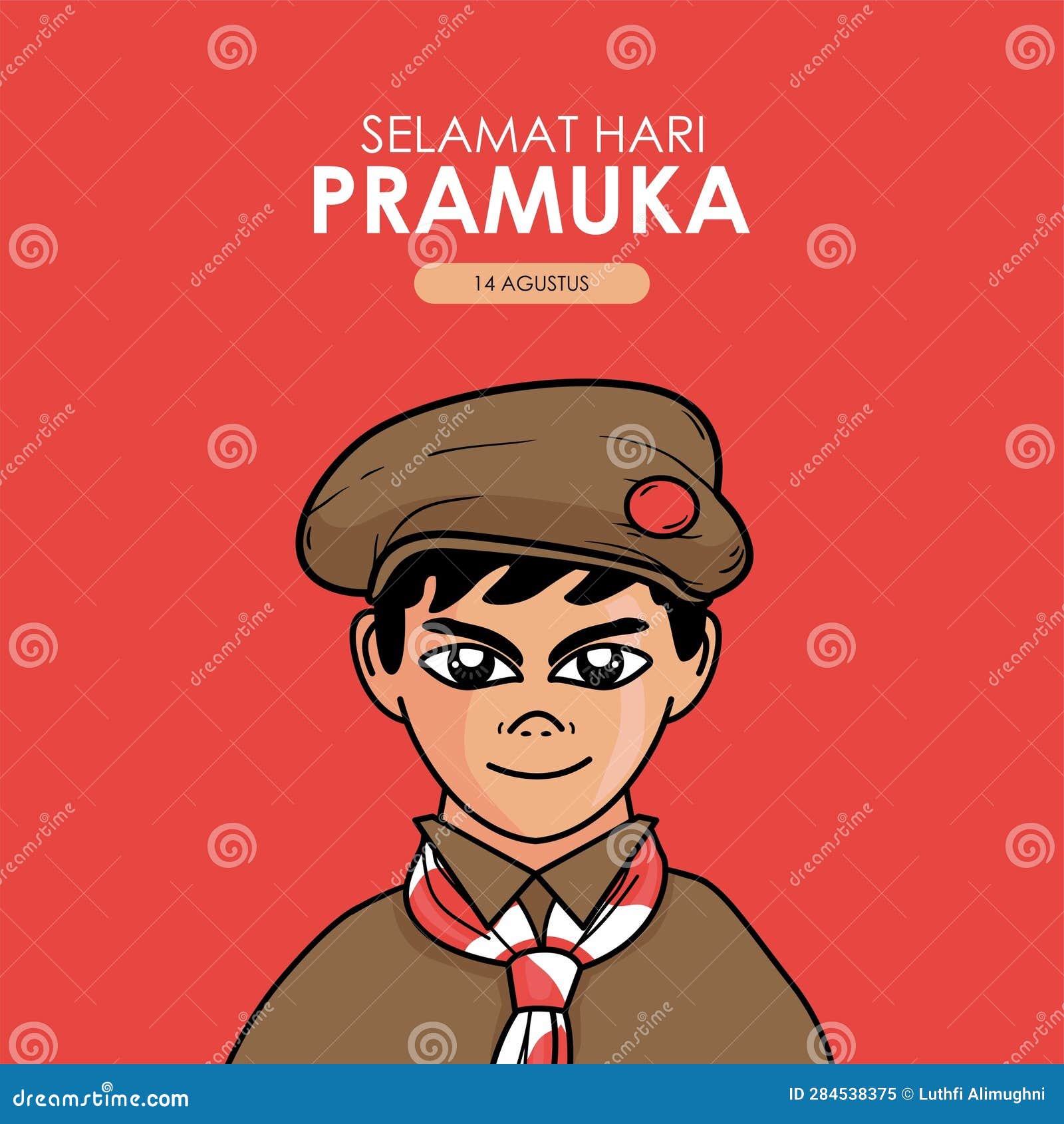Pramuka Day Poster Template Vector Stock Vector - Illustration of ...