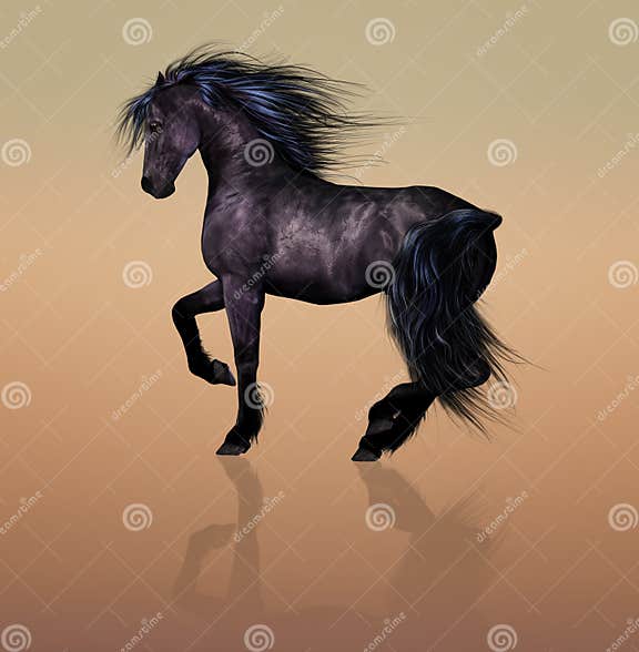 Prance stock illustration. Illustration of mare, pony - 7246788