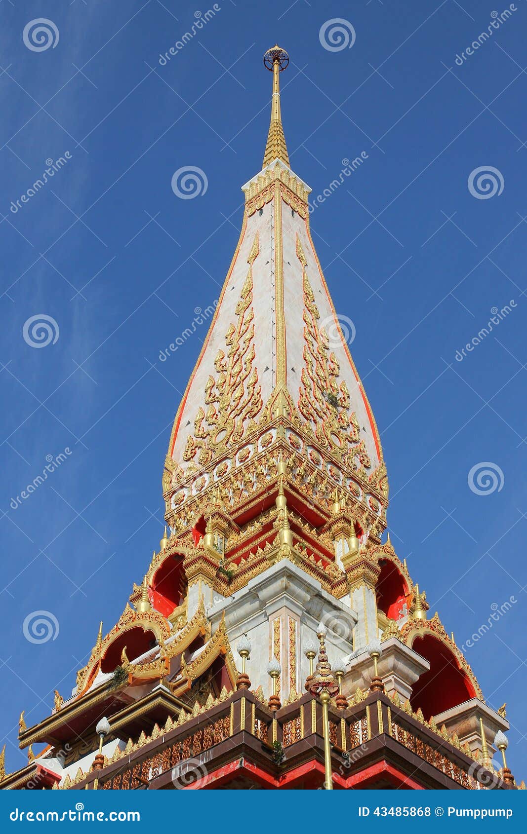 Prang in thailand stock photo. Image of monument, rock - 43485868
