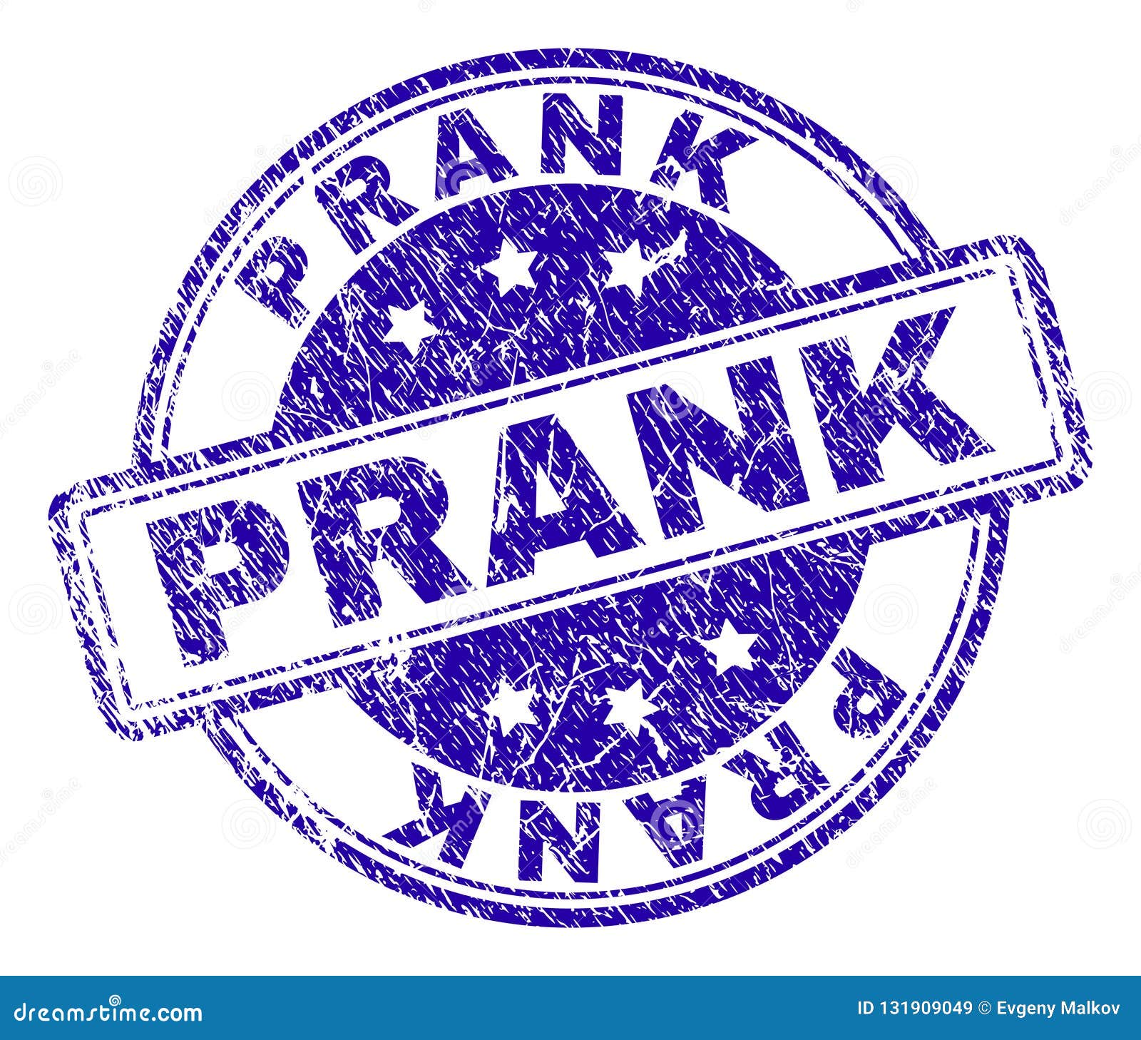 Scratched Textured PRANK Stamp Seal Stock Vector - Illustration of aged ...
