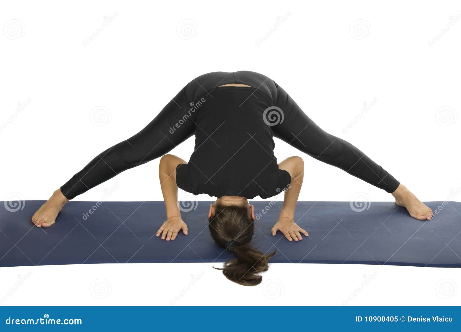 Prasarita Padottanasana stock image. Image of posture - 10900405