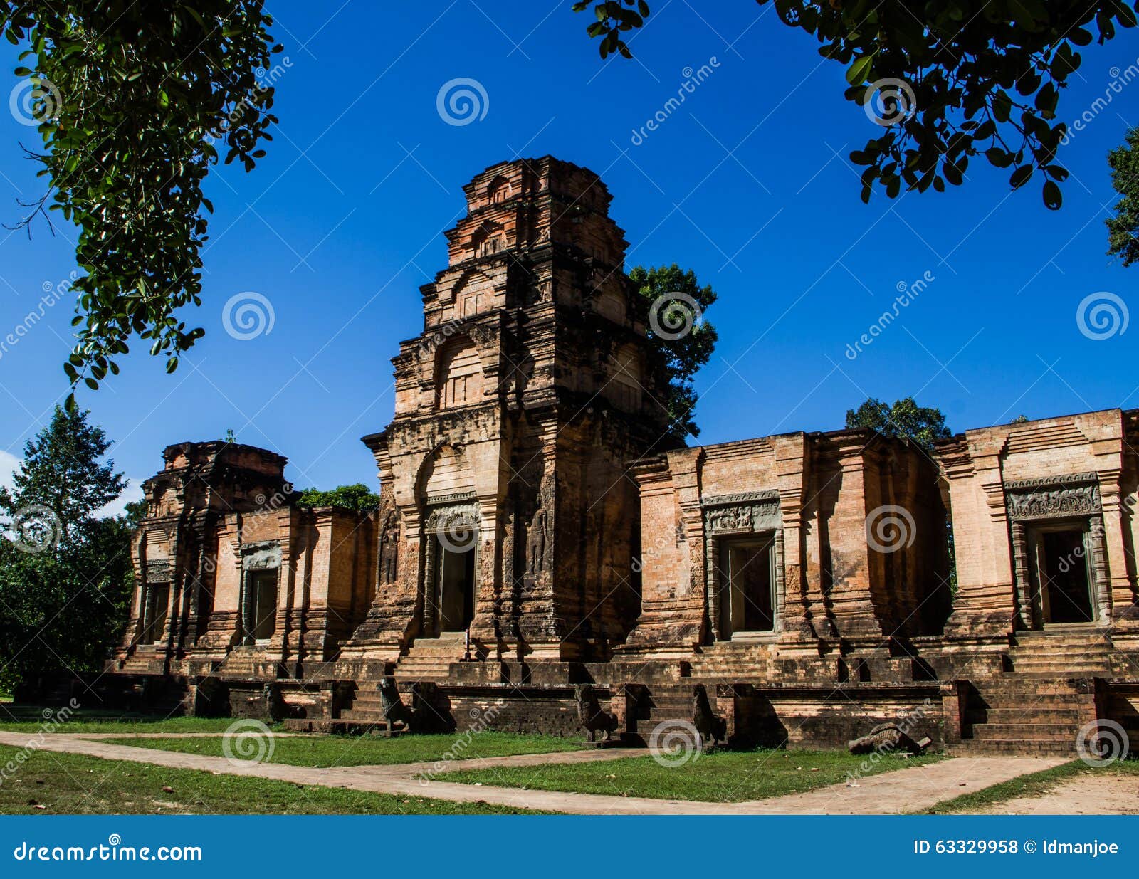 Prasat Kravan stock photo. Image of cambodia, indochina - 63329958