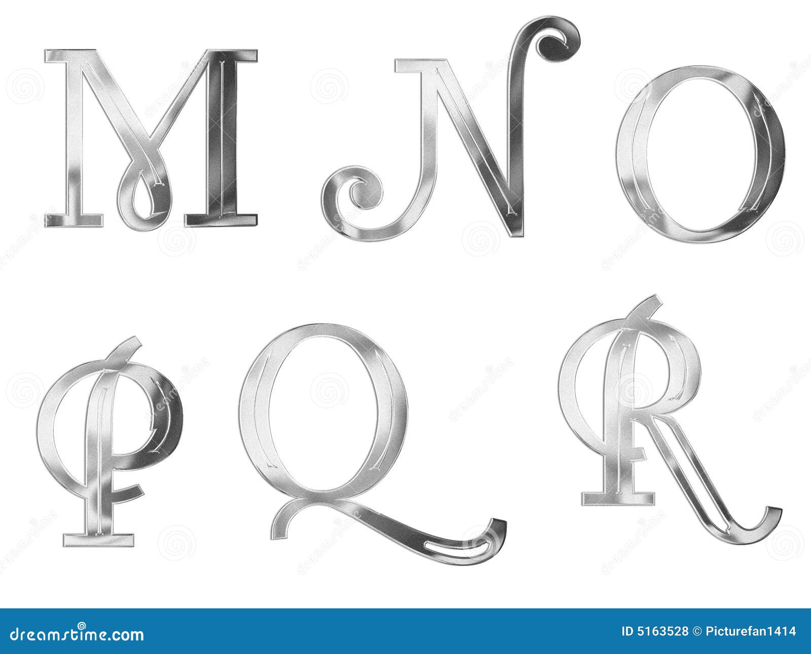 Prata 3 Das Letras De Capital Ilustração Stock - Ilustração de escreva ...