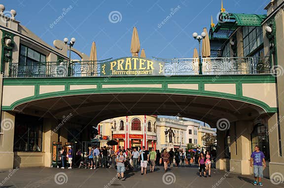 Prater entrance editorial stock image. Image of austria - 20868594