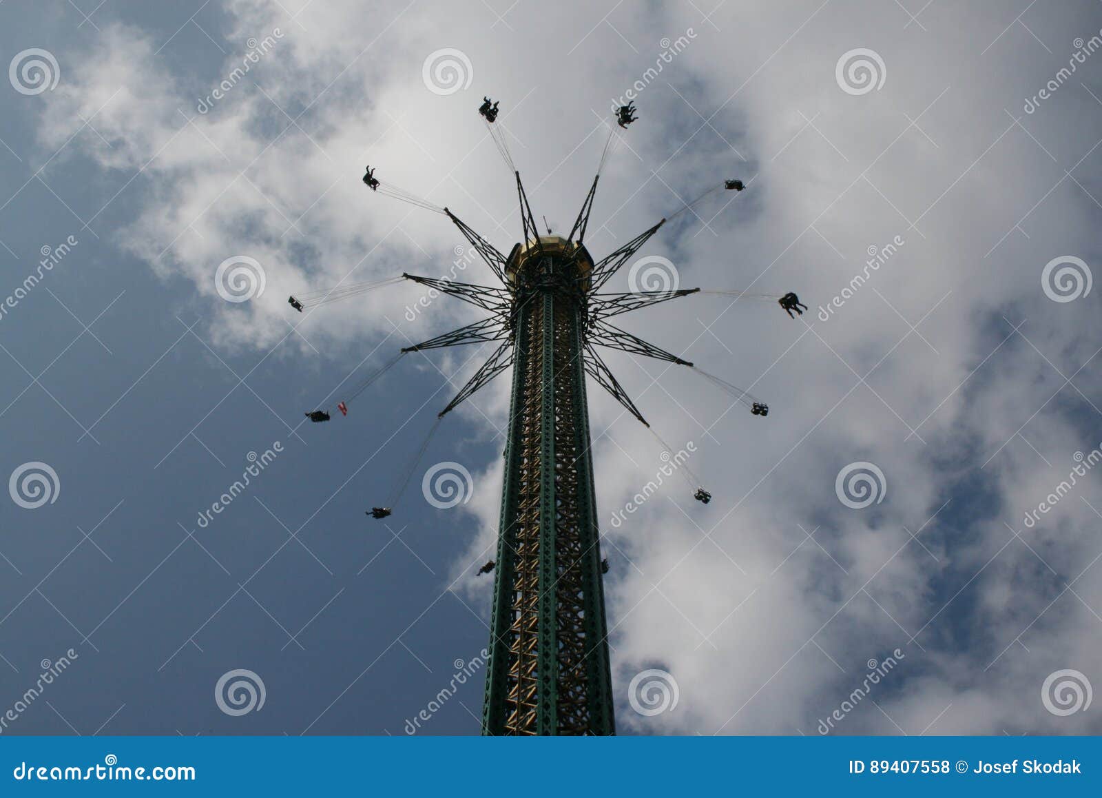 Prater Turm Carousel - Vienna Stock Photo - Image of travel, sterreich ...
