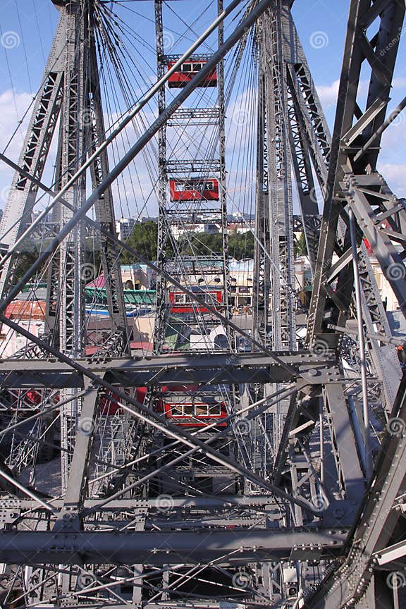 Prater wheel stock photo. Image of giant, cloud, construction - 16763228