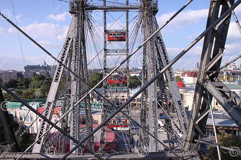 Prater wheel stock photo. Image of giant, austria, city - 16763262