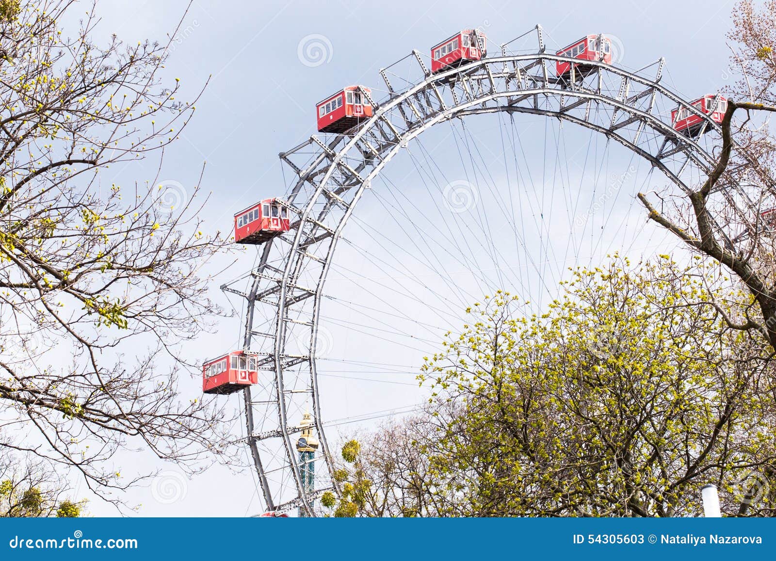 Prater Wheel, Vienna, Austria Stock Image - Image of amusement, ride ...