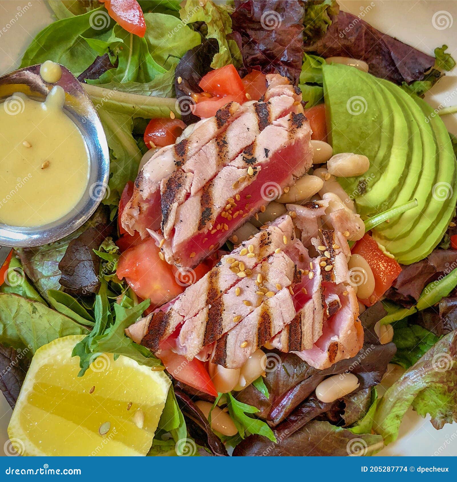 Prato de atum foto de stock. Imagem de prato, santa - 205287774