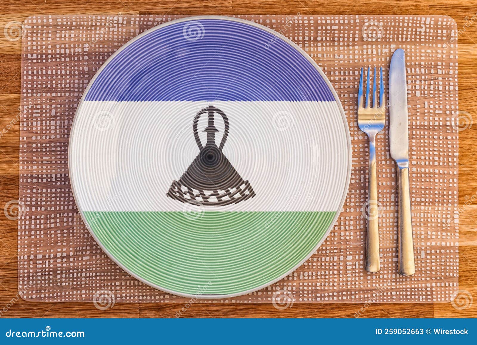 Prato De Jantar Para Lesotho Imagem de Stock - Imagem de gastronomia ...