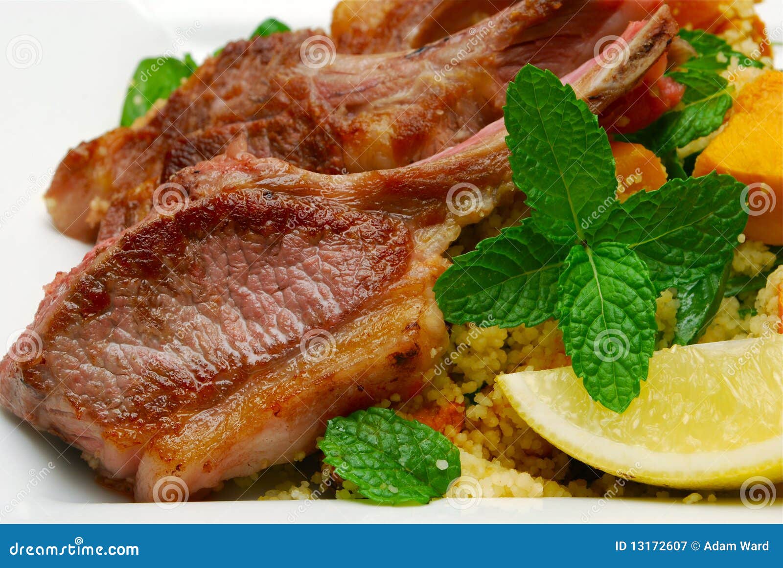 Prato do cordeiro imagem de stock. Imagem de gordo, morcego - 13172607