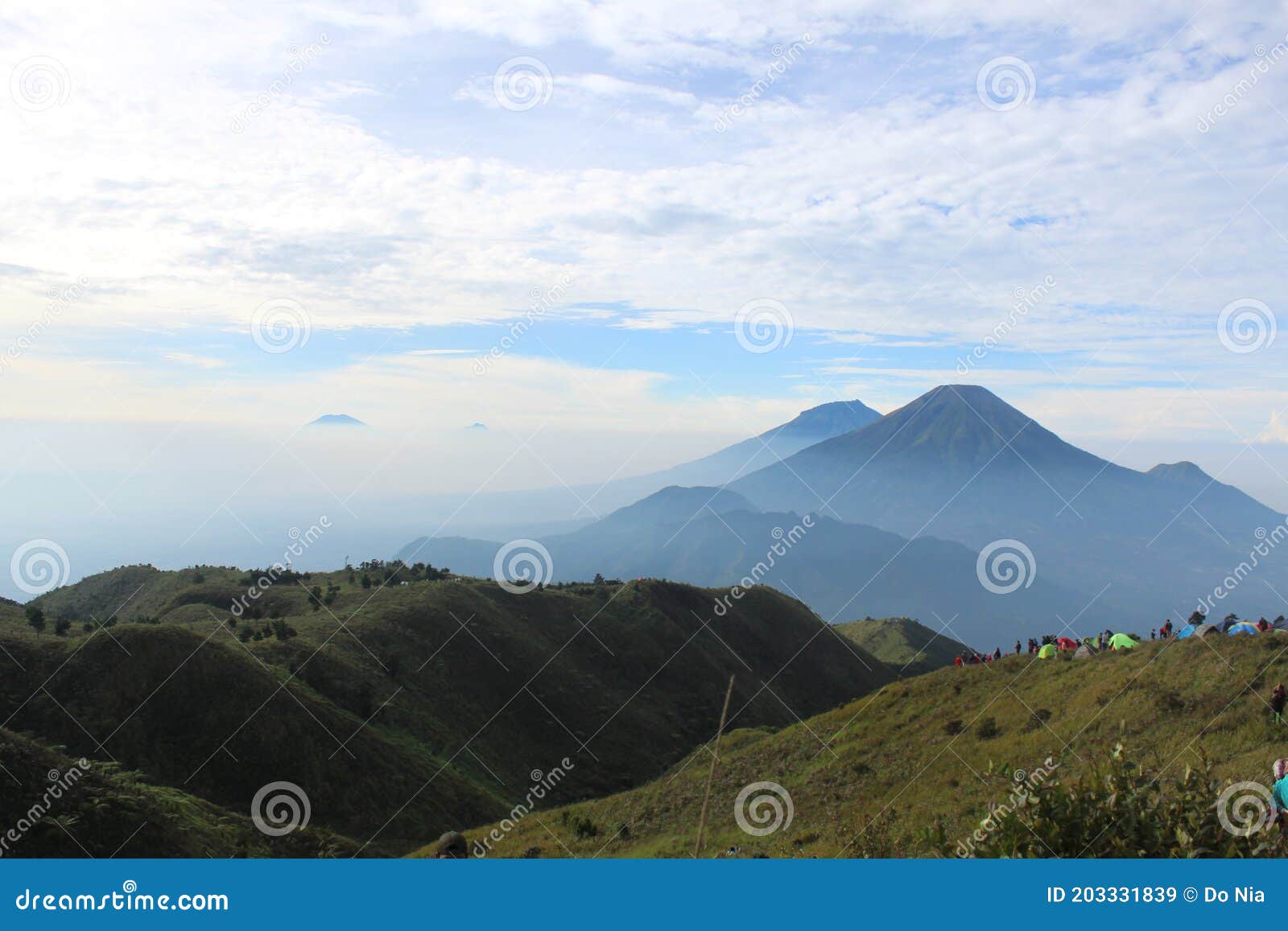 Prau Mountain in Dieng Central Java Indonesia Stock Image - Image of ...