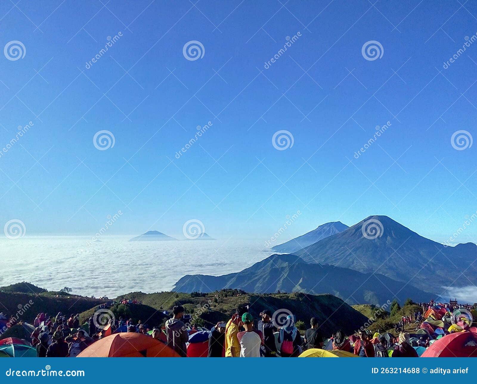 Prau Mountain View from Wonosobo, Indonesia Editorial Stock Photo ...