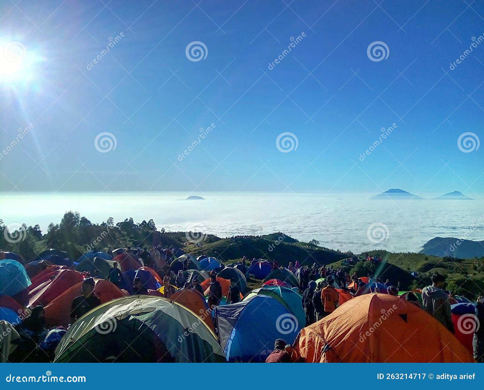 Prau Mountain View from Wonosobo, Indonesia Editorial Photography ...