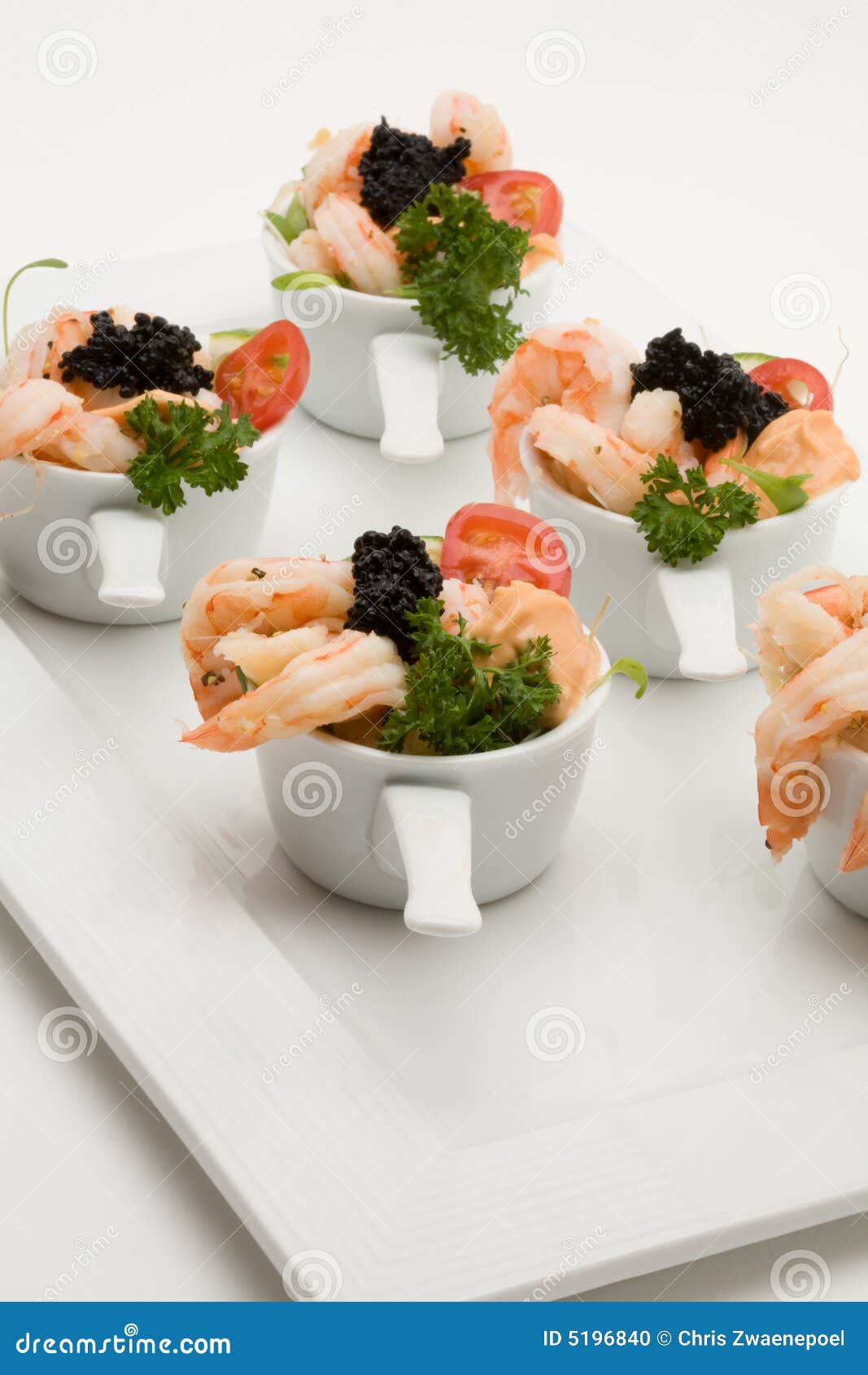 Prawn Appetizer With Caviar Picture. Image: 5196840