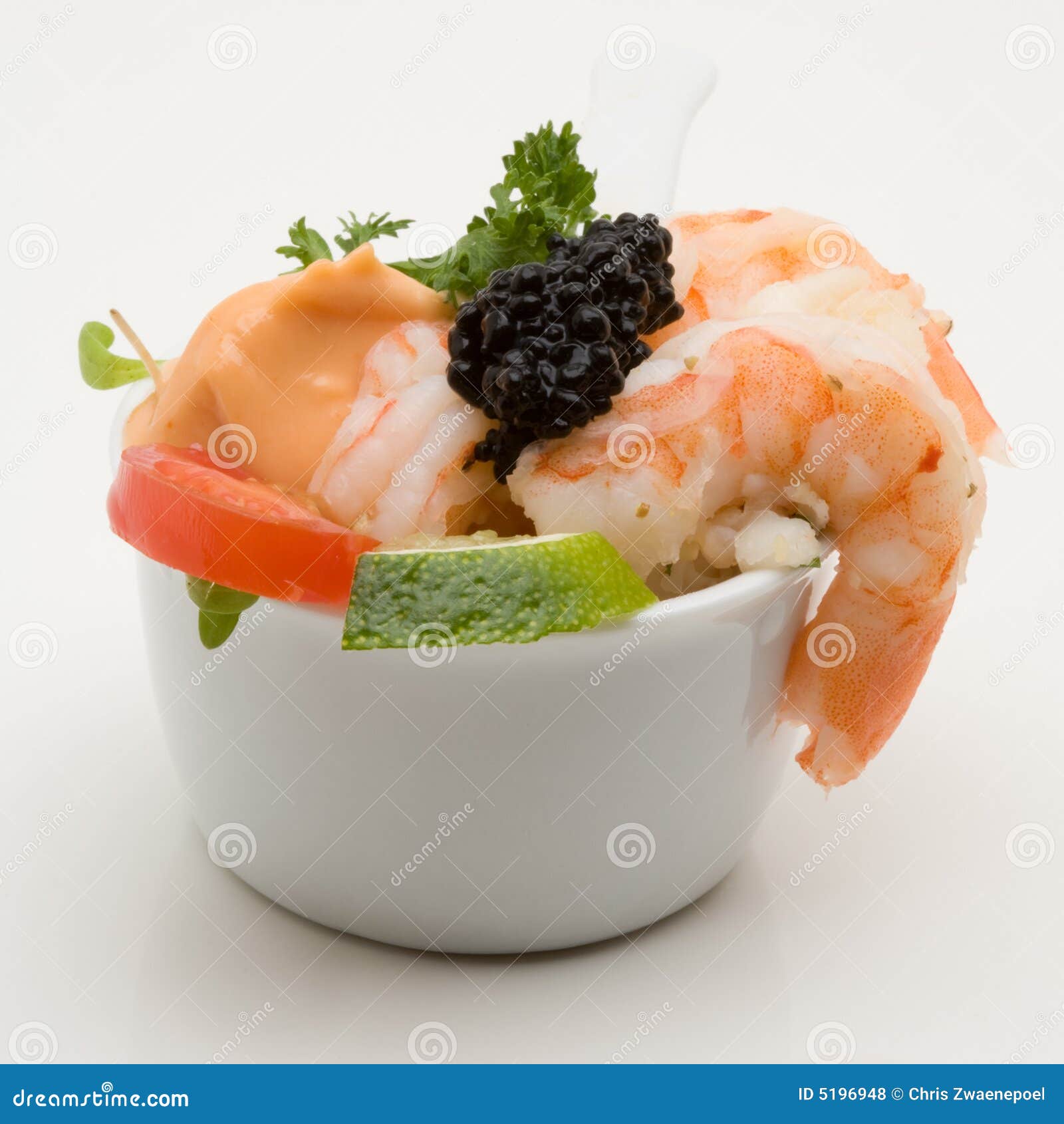 Prawn Appetizer With Caviar Picture. Image: 5196948