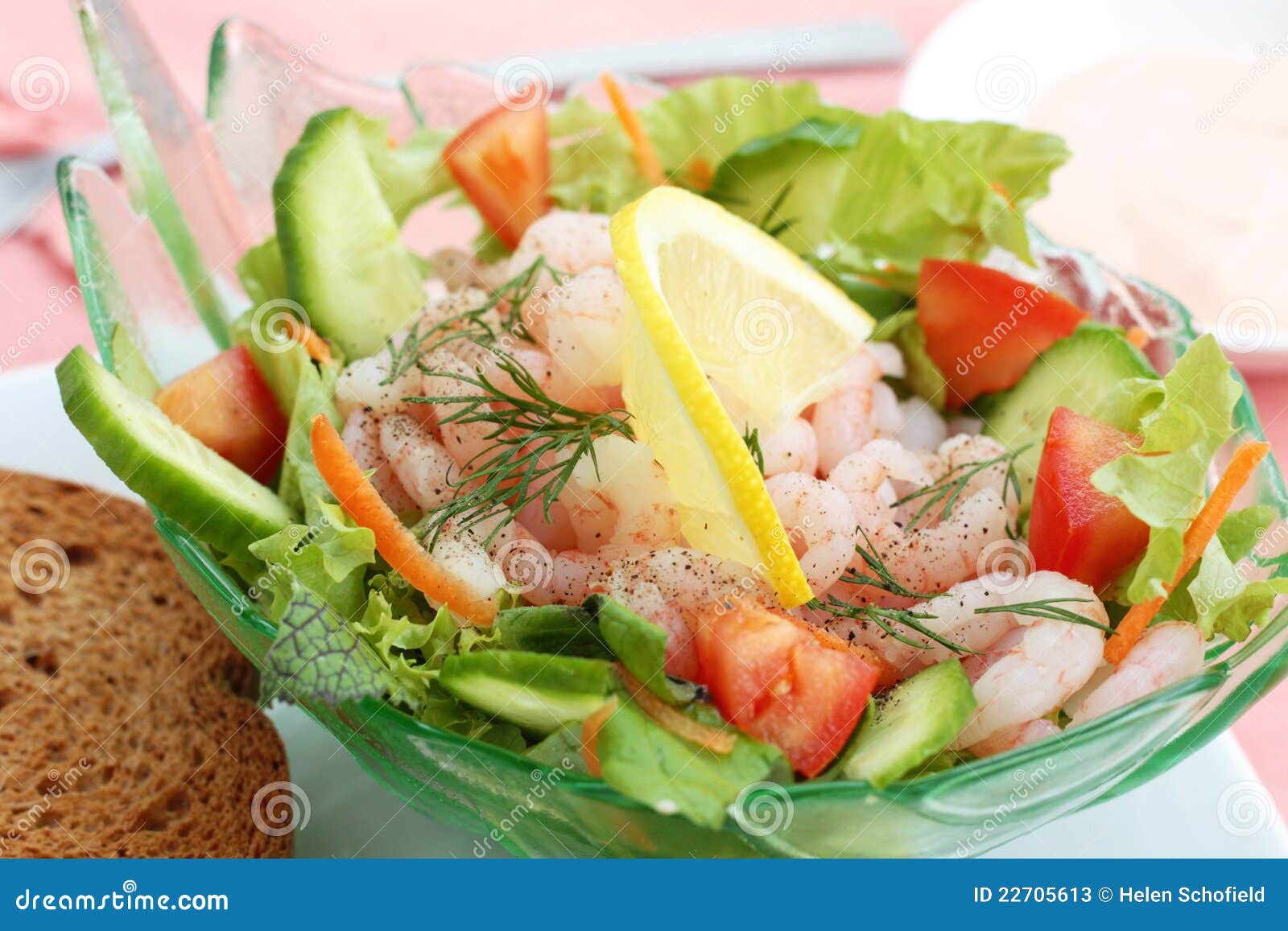 Prawn Cocktail In A Cocktail Glass With A Cool Gradient Background ...