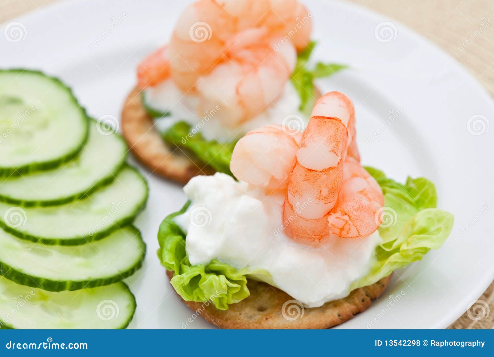 Prawn Cocktail Appetizer with Cottage Cheese Stock Photo - Image of ...