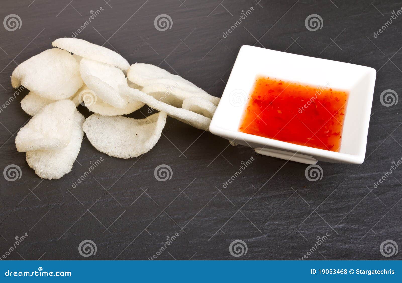 Prawn Crackers stock photo. Image of dish, dark, asia - 19053468