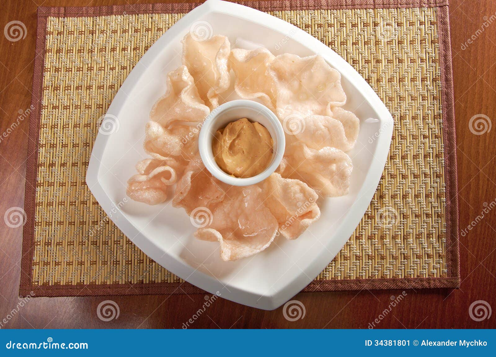 Prawn Crackers stock image. Image of fried, krabbenchips - 34381801