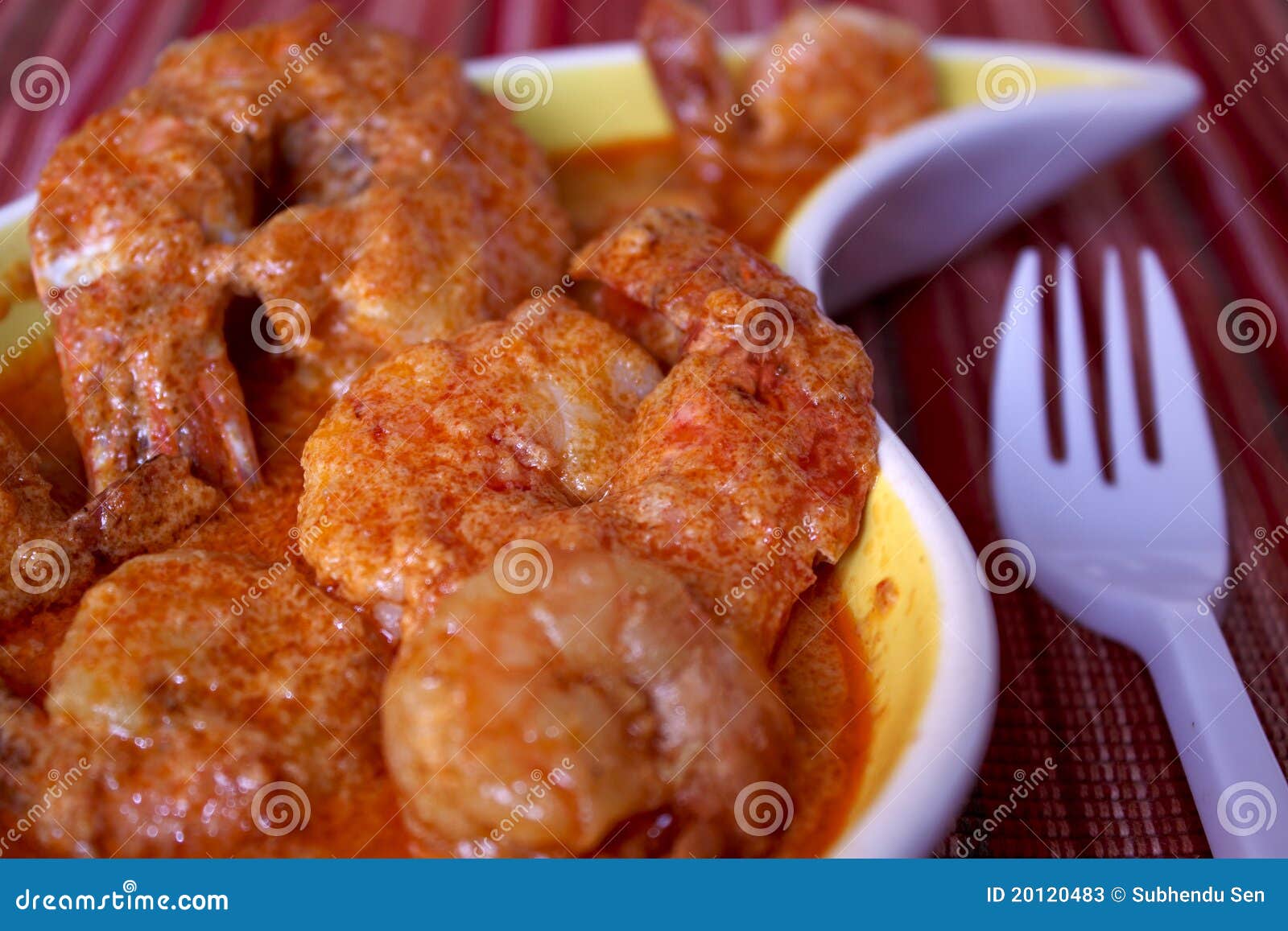 A Prawn Curry - an Indian Delicacy Stock Image - Image of india, view ...