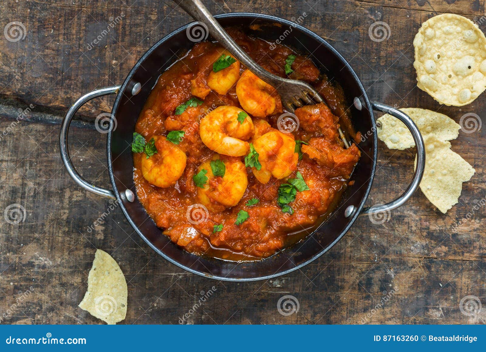Prawn curry and rice stock photo. Image of main, cuisine - 87163260