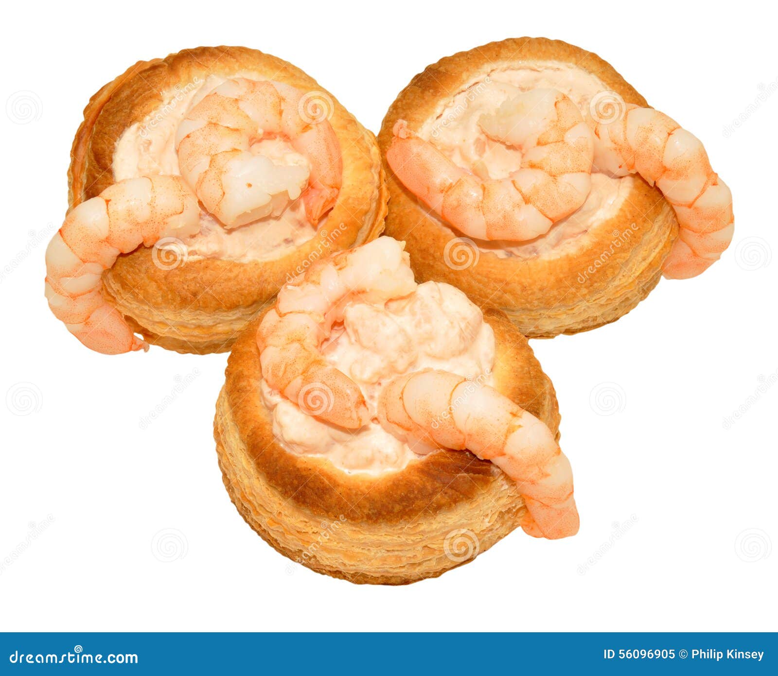 Prawn Filled Vol Au Vents stock image. Image of eating - 56096905