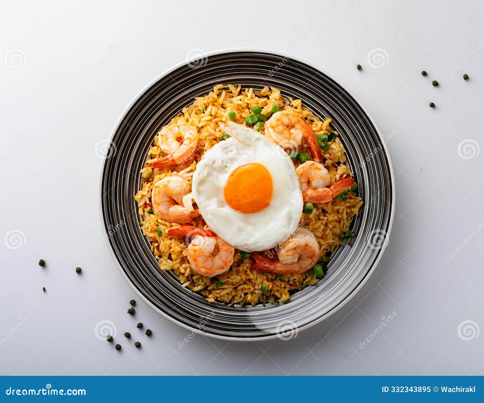 Prawn Fried Rice Stock Photography | CartoonDealer.com #332343920