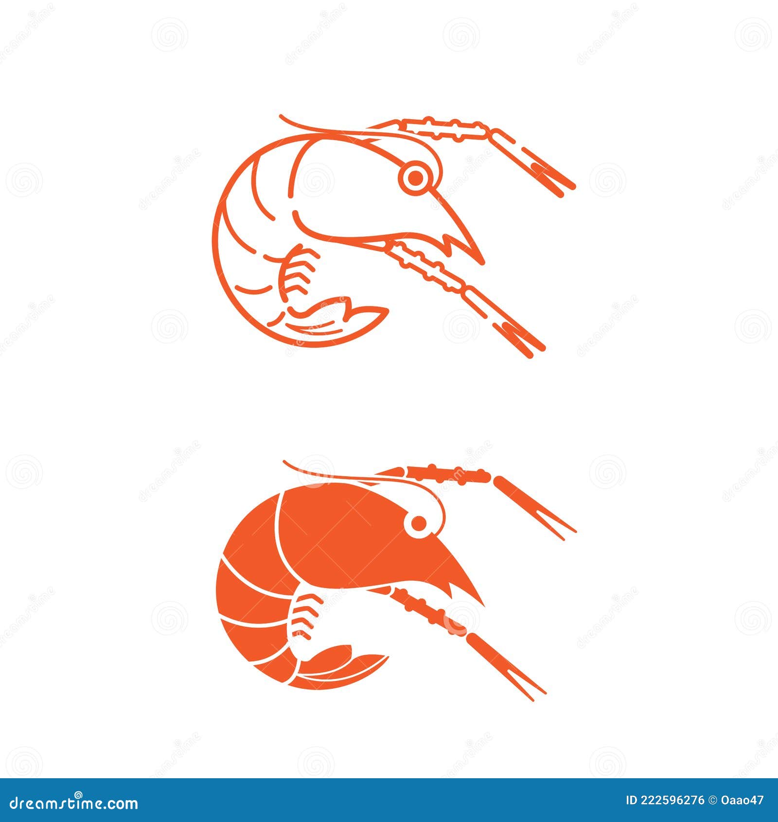 Prawn Icon Vector Sign And Symbol Isolated On White Background, Prawn ...