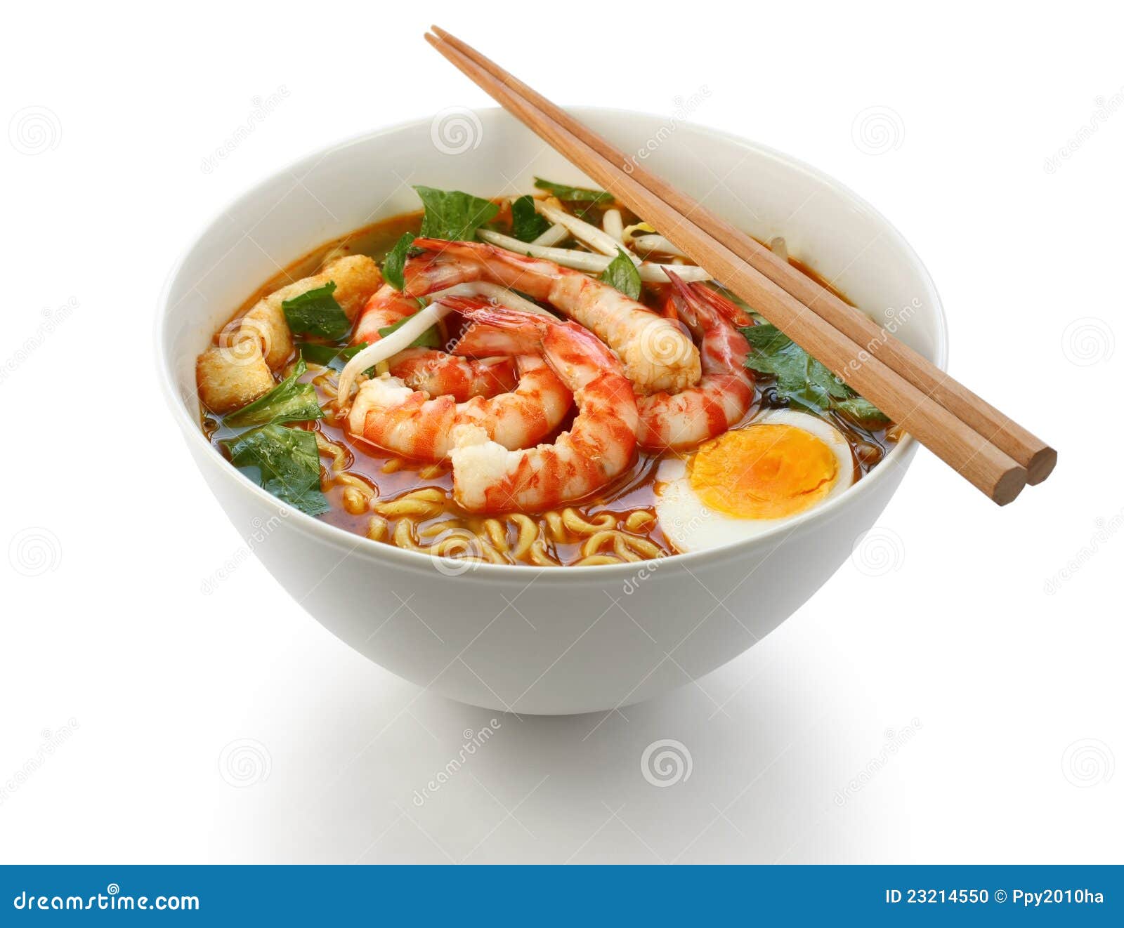Prawn mee, prawn noodles stock photo. Image of lunch - 23214550