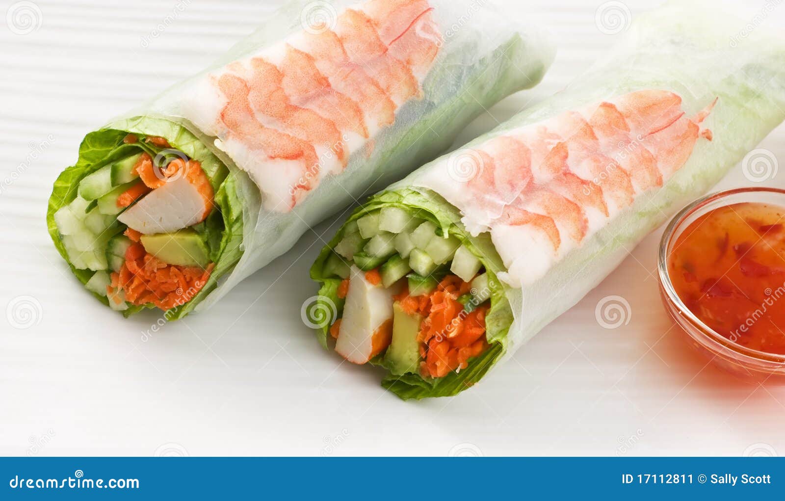 Prawn salad sushi roll stock image. Image of vegetables - 17112811
