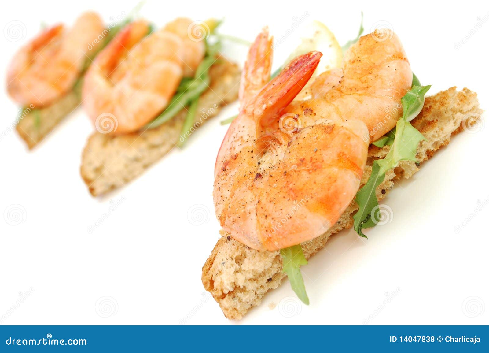 Prawn snack stock photo. Image of gourmet, macro, culinary - 14047838
