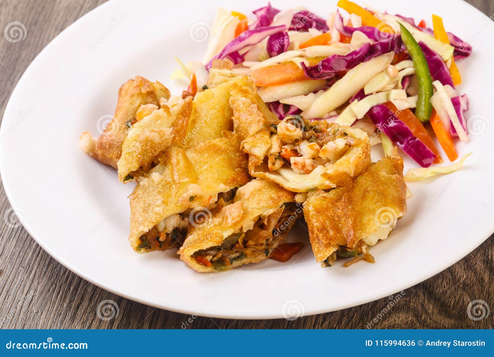 Prawn spring roll stock photo. Image of chinese, steamed - 115994636