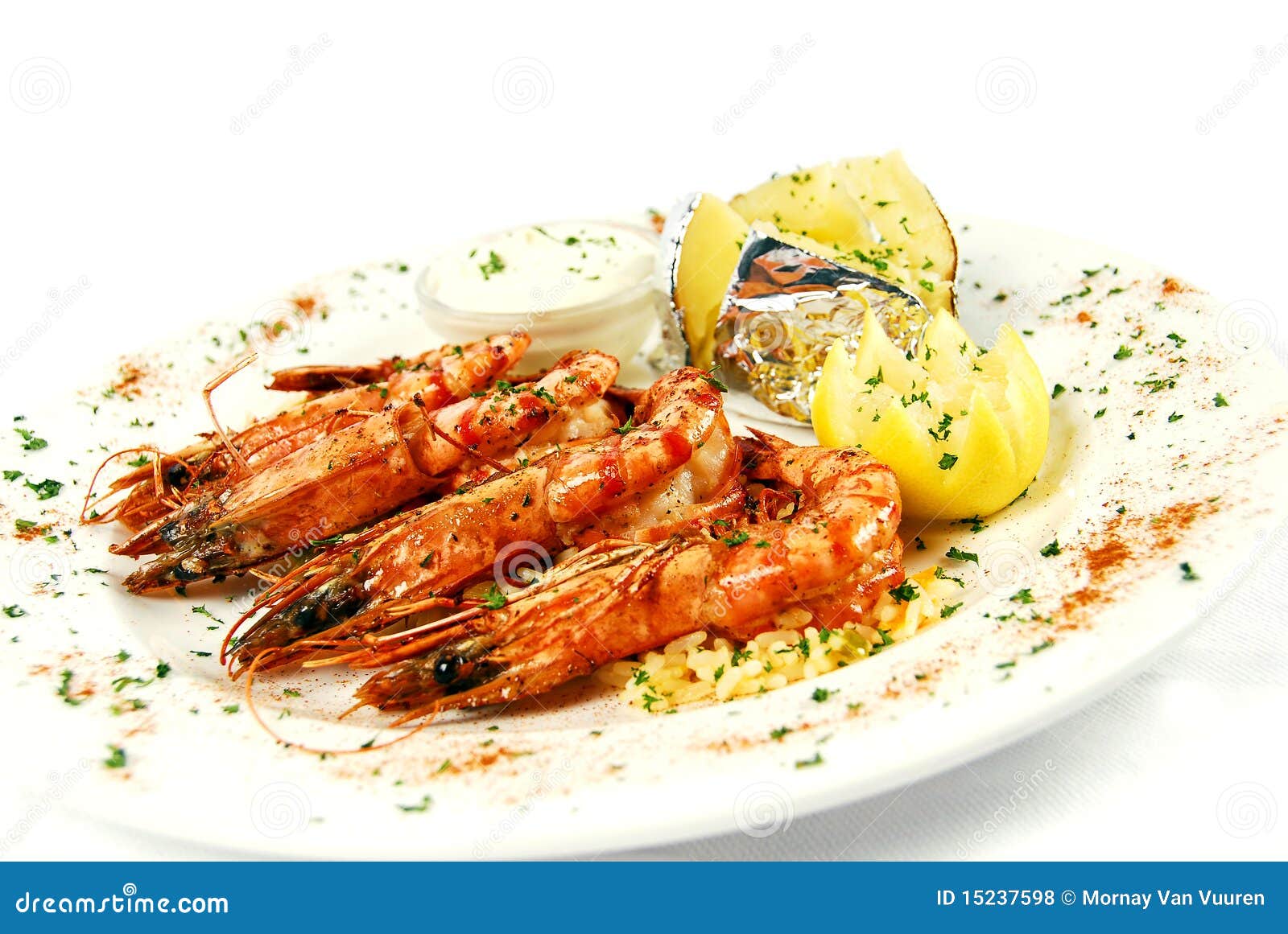 Prawn Starter stock photo. Image of shellfish, seafood - 15237598