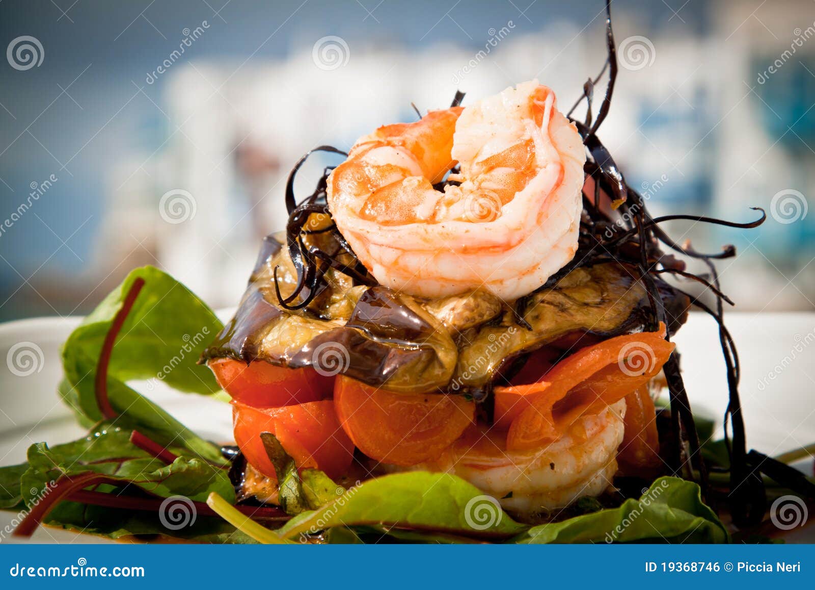 Prawn starter stock photo. Image of entertainment, fish - 19368746