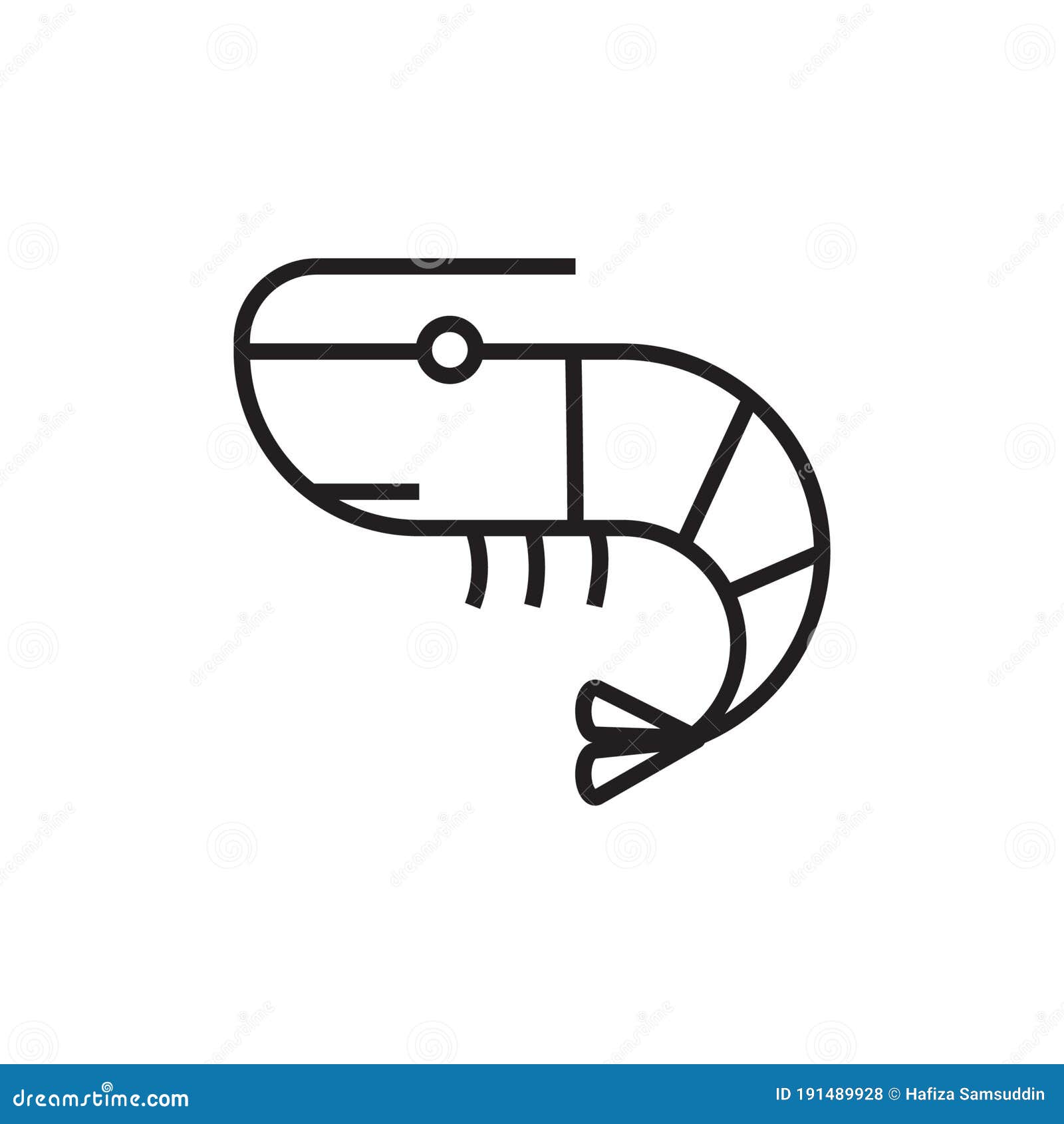 Prawn. Vector Illustration Decorative Design Stock Vector ...