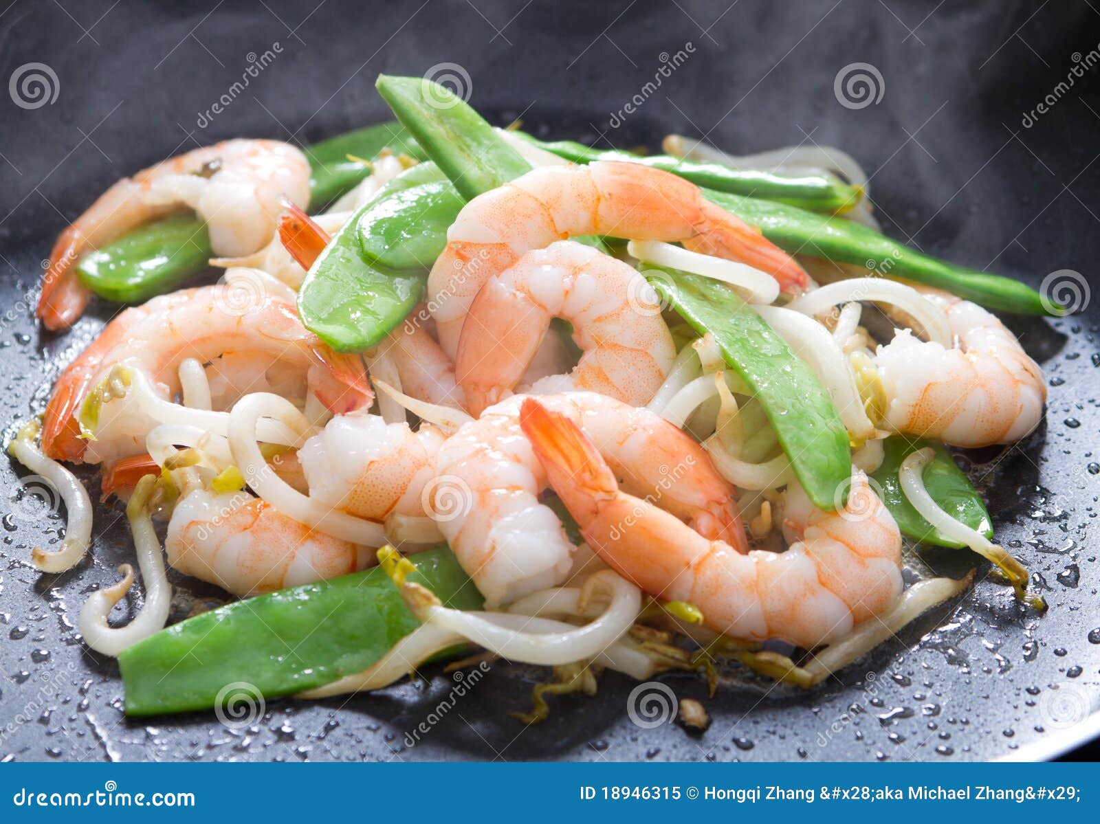 Prawn and vegetable stock image. Image of fresh, frying - 18946315