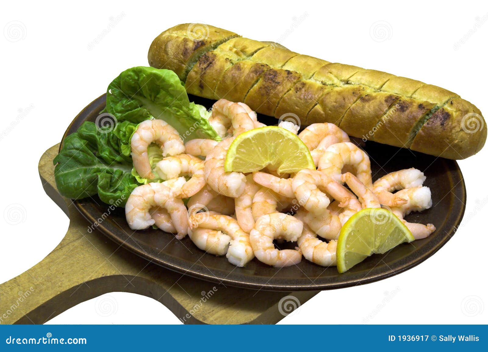 Prawns & Bread stock image. Image of peeled, fruit - 1936917