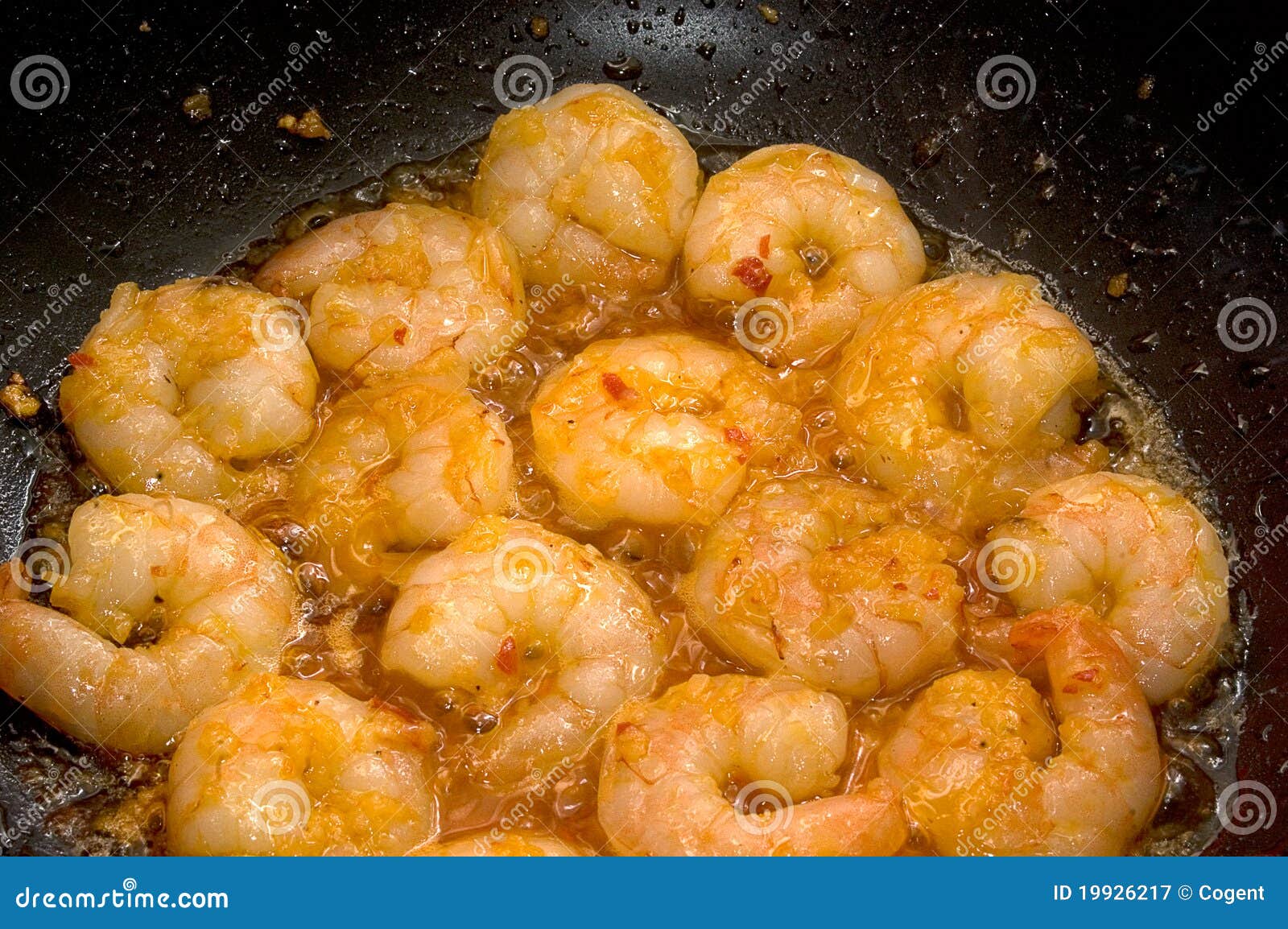 Prawns in a wok stock image. Image of japan, ripe, cuisine - 19926217
